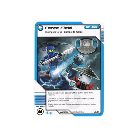 LEGO Ninjago Masters Of Spinjitzu Deck Game Card Force Field North American Version