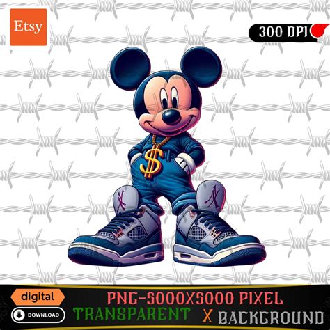 Gangster Mickey Trap Mouse Urban Trap Designs Wacky Fan Art Instant