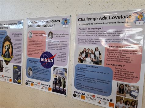 Présentation du Challenge Ada Lovelace au CDI CDI du lycée Félix le