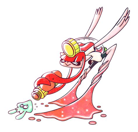 Adam Vian Inkling Player Character Nintendo Splatoon Series Animated Animated  1girl
