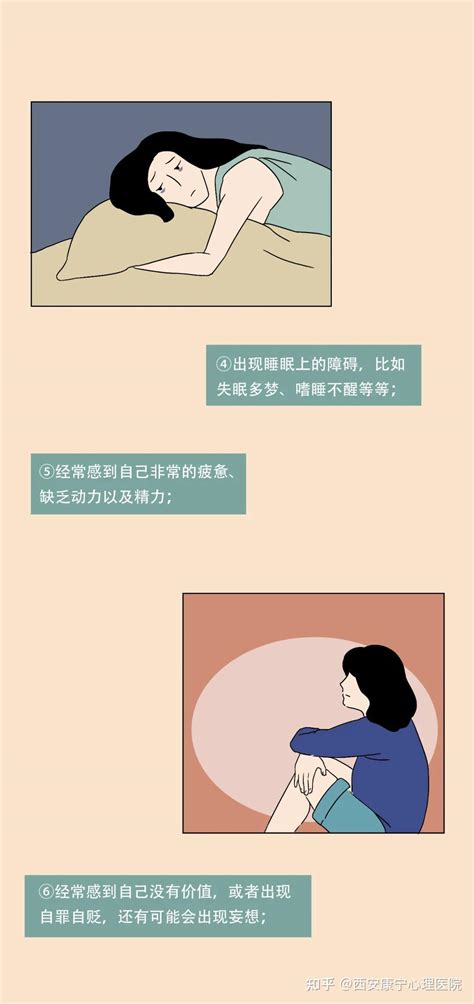 西安精神病医院西安康宁心理医院心理漫画：真正的抑郁症会有这8种表现！ 知乎