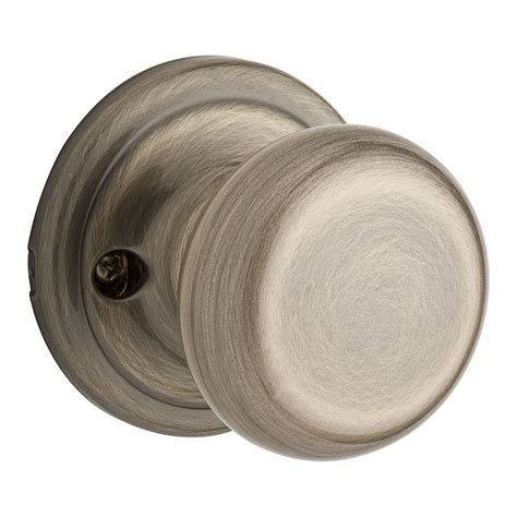 Kwikset Signature Hancock Antique Brass Dummy Door Knob At