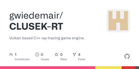 Github Gwiedemair Clusek Rt Vulkan Based C Ray Tracing Game Engine
