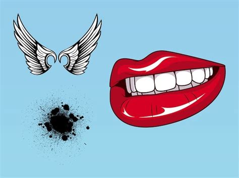 Sexy Smiling Illustrator Design Vector Element Vector Free Download