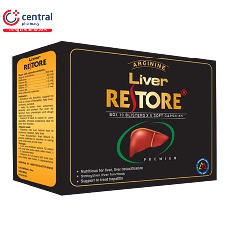 Thuốc Arginine Liver Restore Thuốc điều Trị Suy Giảm Chức Năng Gan