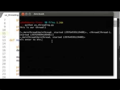 Python Threading Terminating A Thread YouTube