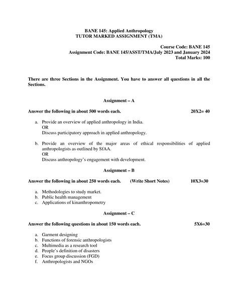 Ignou Bane Solved Assignment English Medium