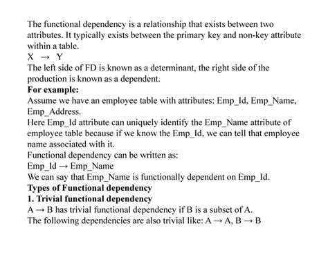 Normilization The Functional Dependency Is A Relationship That Exists