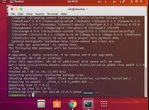 linux ubuntu tree 命令以树形结构显示文件夹目录结构 rzk 博客园