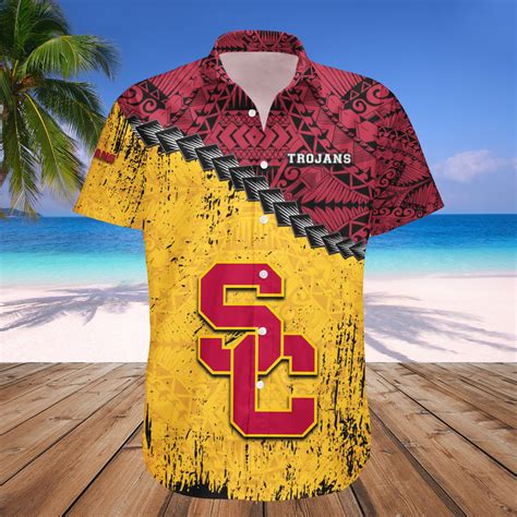 Buy Usc Trojans Hawaii Shirt Grunge Polynesian Tattoo Ncaa Meteew