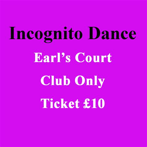10 Ticket For Earls Court Salsa Bachata Club Incognito Dance