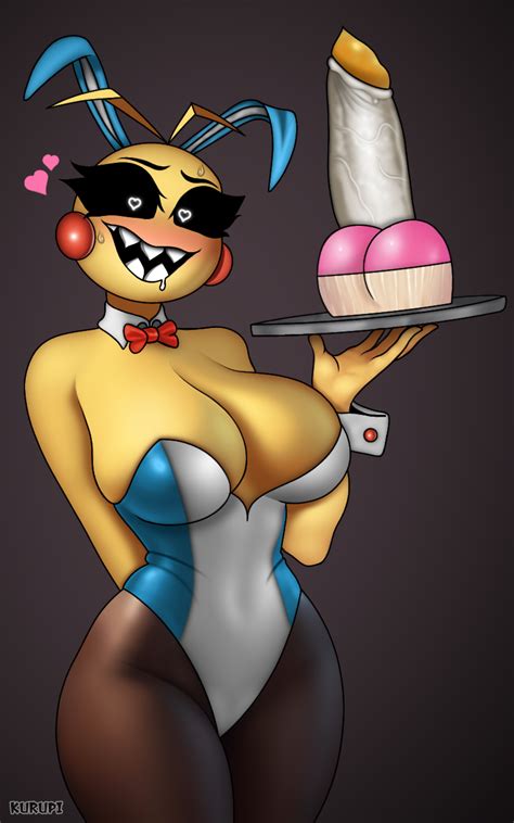 Rule 34 Animatronic Ass Blush Bow Bowtie Breasts Bunny Ears Bunny Girl Bunnysuit Chica Fnaf