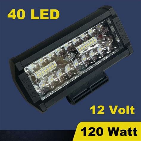 Jual Merklain Lampu Tembak Sorot LED Bar 40 Titik Mata CWL 120 Watt