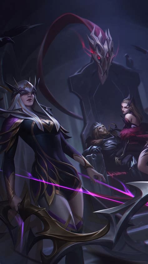 Coven Ahri Ashe Cassiopeia Evelynn Lol Art League Of Legends
