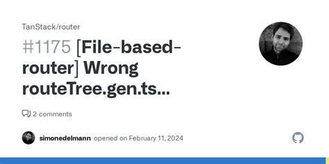 File Based Router Wrong RouteTree Gen Ts Generated After Change In