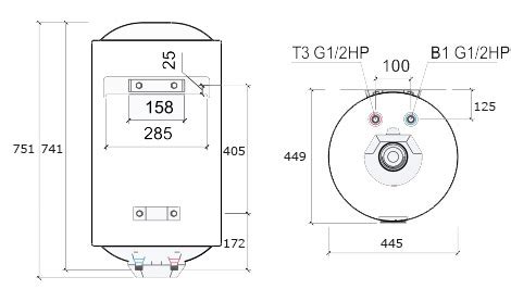 Водонагреватель THERMEX CIRCLE 80 V |Купить в СПБ