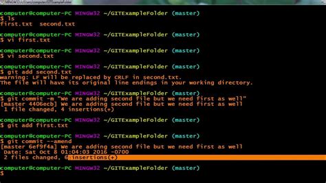 Git Tutorial Fixing Common Mistakes In Previous Commit Git Amend Command Youtube