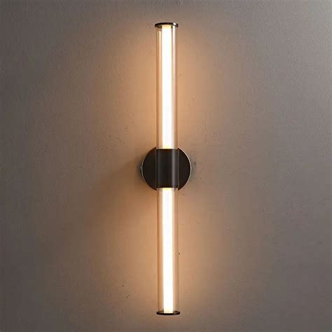 Afralia™ Retro Led Wall Light Cognac Black Sconce For Hotel Bathroom