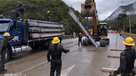 Arrancó la instalación de puentes militares en la vía Bogotá