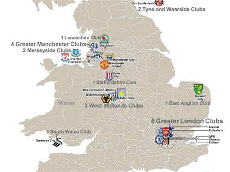 English Premier League Football Clubs Map 21 22 Ubicaciondepersonas