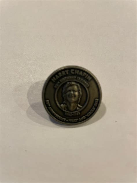 Harry Chapin Commerative 80th Birthday Brass Pin Harry Chapin Music