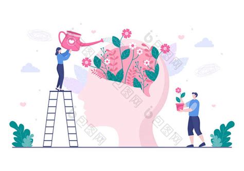 心理抑郁孤独疾病大脑发育或绝望导致的精神图片 包图网企业站