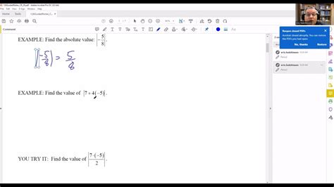 Find Absolute Values Using The Order Of Operations YouTube