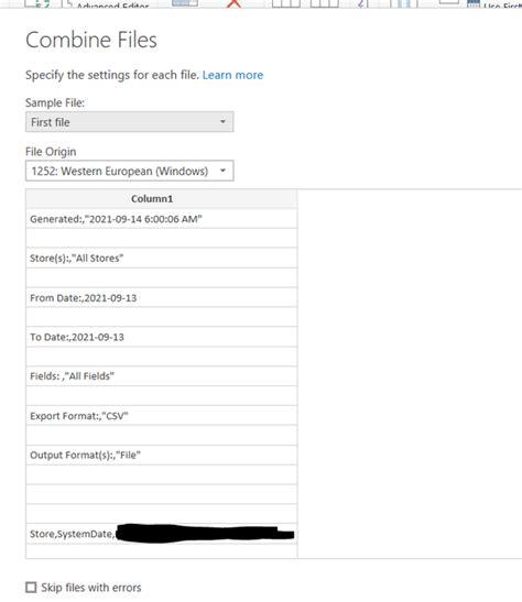 Solved Combine Files Button Not Combining The Files The W Microsoft Fabric Community
