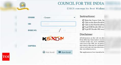 CISCE Result 2021 How To Check ICSE ISC Results On Cisce Org Times Of India