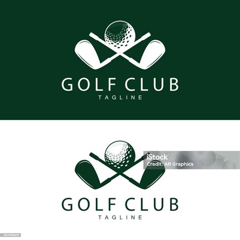 골프 로고 벡터 스포츠 골프 토너먼트 챔피언 클럽 디자인 스틱과 공 템플릿 일러스트 레이 션 골프에 대한 스톡 벡터 아트 및 기타 이미지 Istock