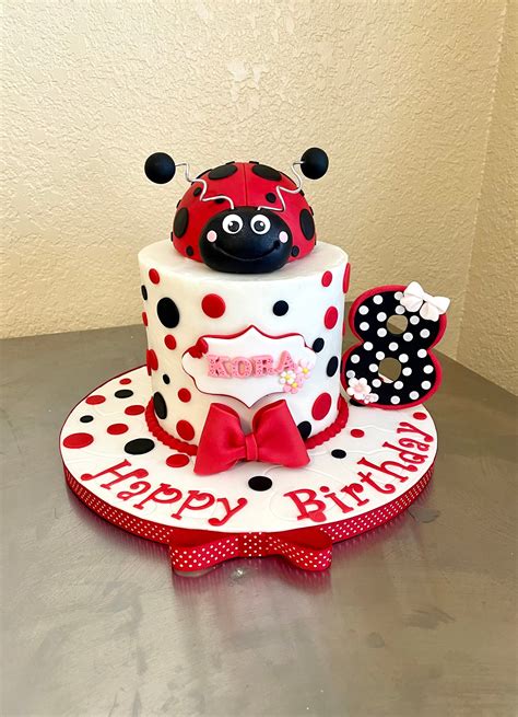 Lady Bug Cake Topper Etsy