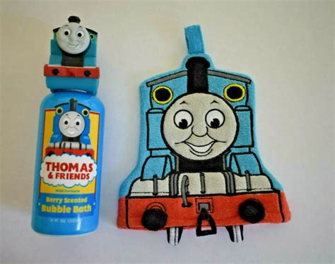 Thomas And Friends Bubble Bath Empty Bottle Wtoy Cap Bath Mitt Book