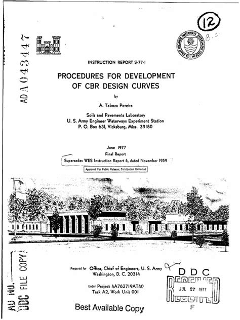 Waterways Experiment Station U S Developing A Set Of Cbr Design