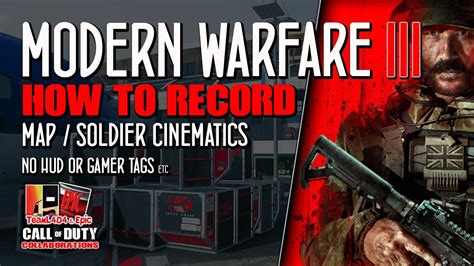 How To Record Mw3 Map And Soldier Cinematics No Hud Etc Youtube