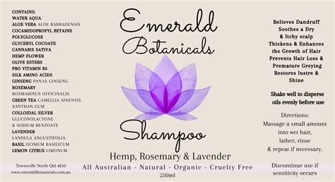 Hemp Shampoo And Conditioner Bundle Pack Hemp Flower