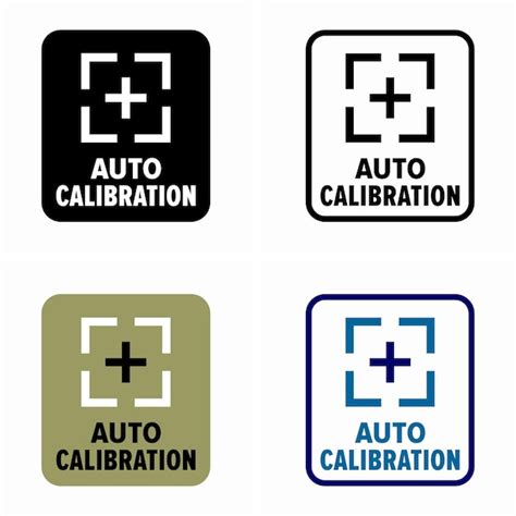 Premium Vector Devices Auto Calibration Process Information Sign