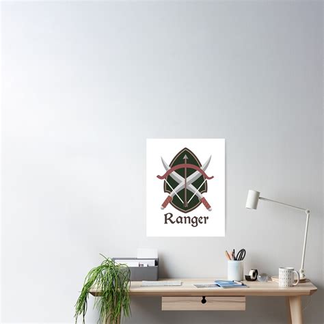Dandd Ranger Class Sticker Poster By Gartisan Redbubble