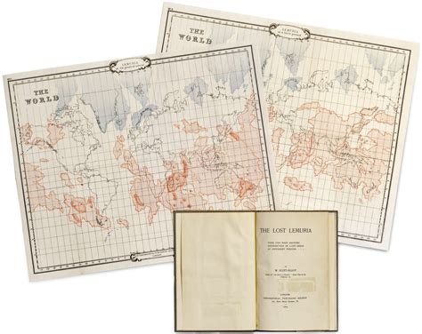 A Theosophical Spin On The Lost Island Of Lemuria With Maps Rare
