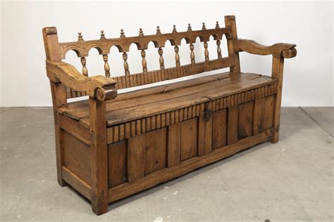 Lot Spanish Colonial Mexico Banca Baul Bench Ca 1750