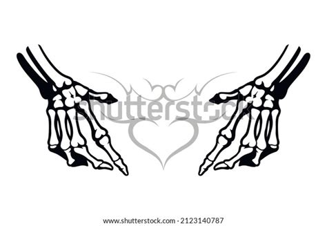 Human Skeleton Hands Vector Bones Image Stock Vector Royalty Free 2123140787 Shutterstock