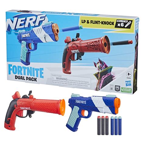 Free Shipping Nerf Dual Pack Includes 2 Fortnite Blasters And 6 Foam