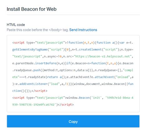 Add Beacon To Your Website Or App Help Scout Support