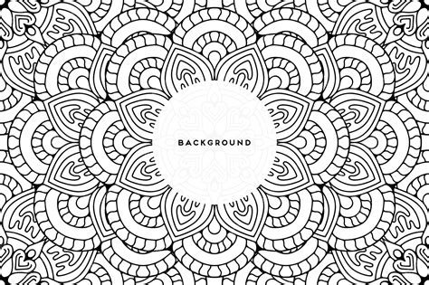 Premium Vector Ornamental Background With Geometric Circular Design