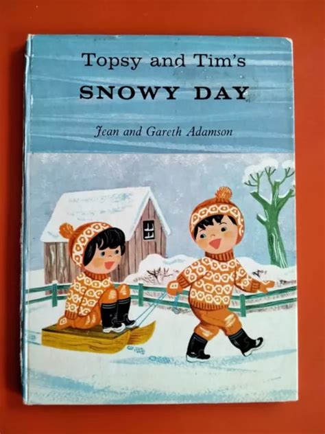 Grand Livre Vintage Rétro 1964 1ère édition Topsy Tims Jour De Neige