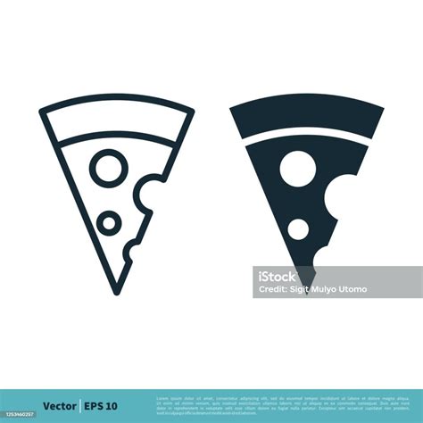 피자 아이콘 벡터 로고 템플릿 일러스트 디자인의 조각 벡터 Eps 10 개념에 대한 스톡 벡터 아트 및 기타 이미지 개념 개념 기호 건강에 좋지 않은 음식 Istock