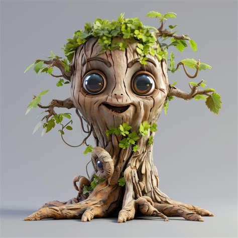 Premium Photo Tree Character