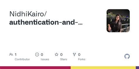 GitHub NidhiKairo Authentication And Security