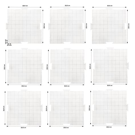 Grid De Batalha Modular Riscável 9 Peças 9x9 Sem Caneta Marcador Rpg Battle Grid Dandd
