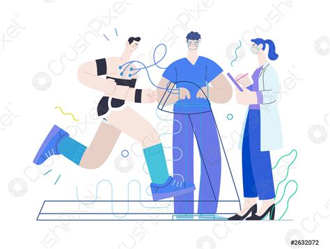 Medical Tests Template Cardiac Stress Test Stock Vector 2632072
