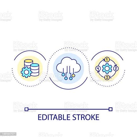 Database Management Loop Concept Icon Stock Illustration Download
